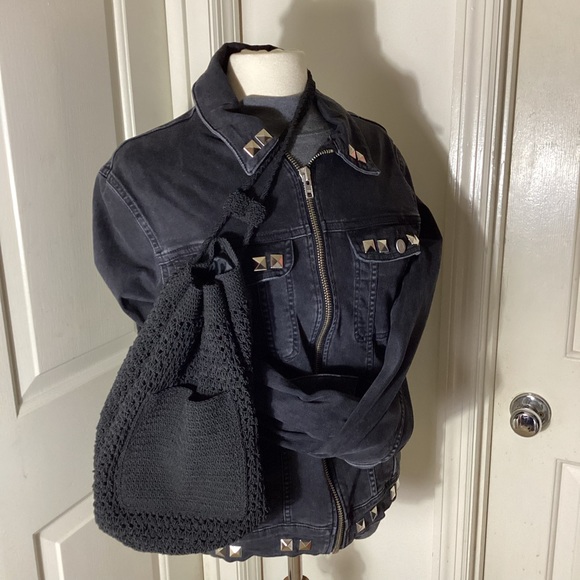 ASOS | Jackets & Coats | Asos Design Black Denim Jacket M Made In ...